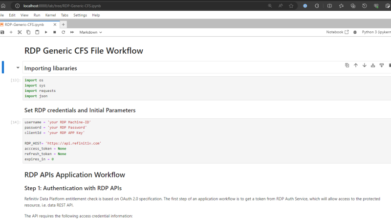 A Step-By-Step Workflow Guide for RDP Client File Store (CFS) API | Devportal