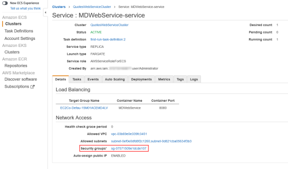 How to deploy a web service on AWS | Devportal