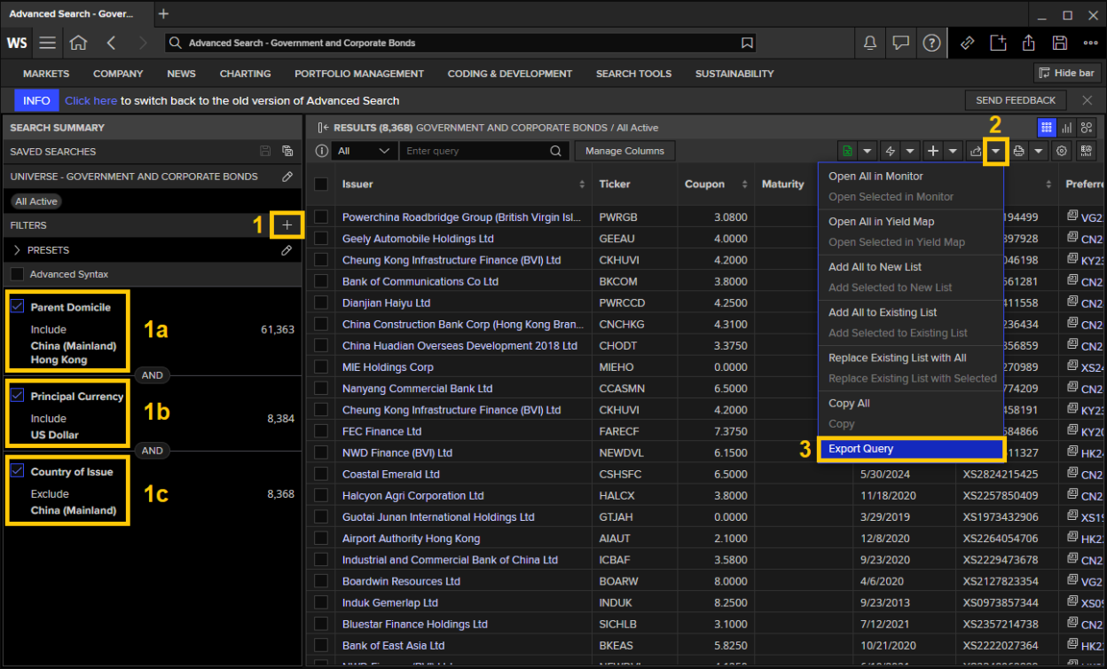 Find content and functionality using the Data Library with Workspace Advanced Search | Devportal
