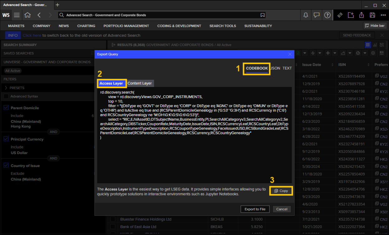 Find content and functionality using the Data Library with Workspace ...