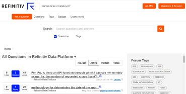 Getting Started with Refinitiv Data Platform | Devportal