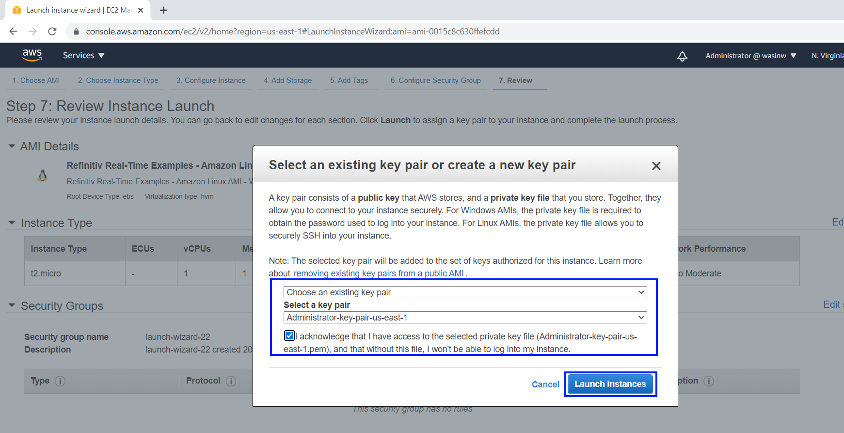 How to Setup Refinitiv's Amazon EC2 Machine Image for Refinitiv Real-Time - Optimized | Devportal