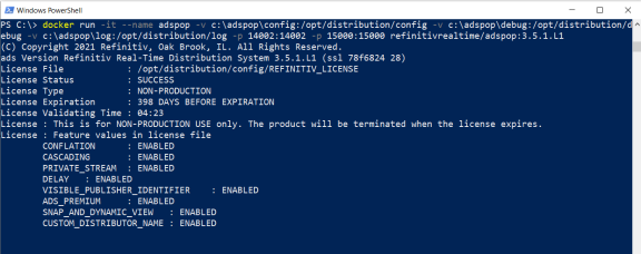 Configuring Adspop Docker To Connect To Refinitiv Real Time Optimized Devportal