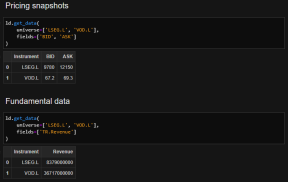 Upgrade from using Eikon Data API to the Data library | Devportal
