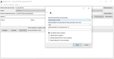 Using CMake and CMake GUI with Real-time SDK C/C++ | Devportal