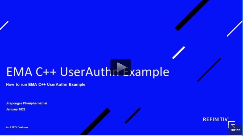 EMA CPP User Authentication Example | Devportal
